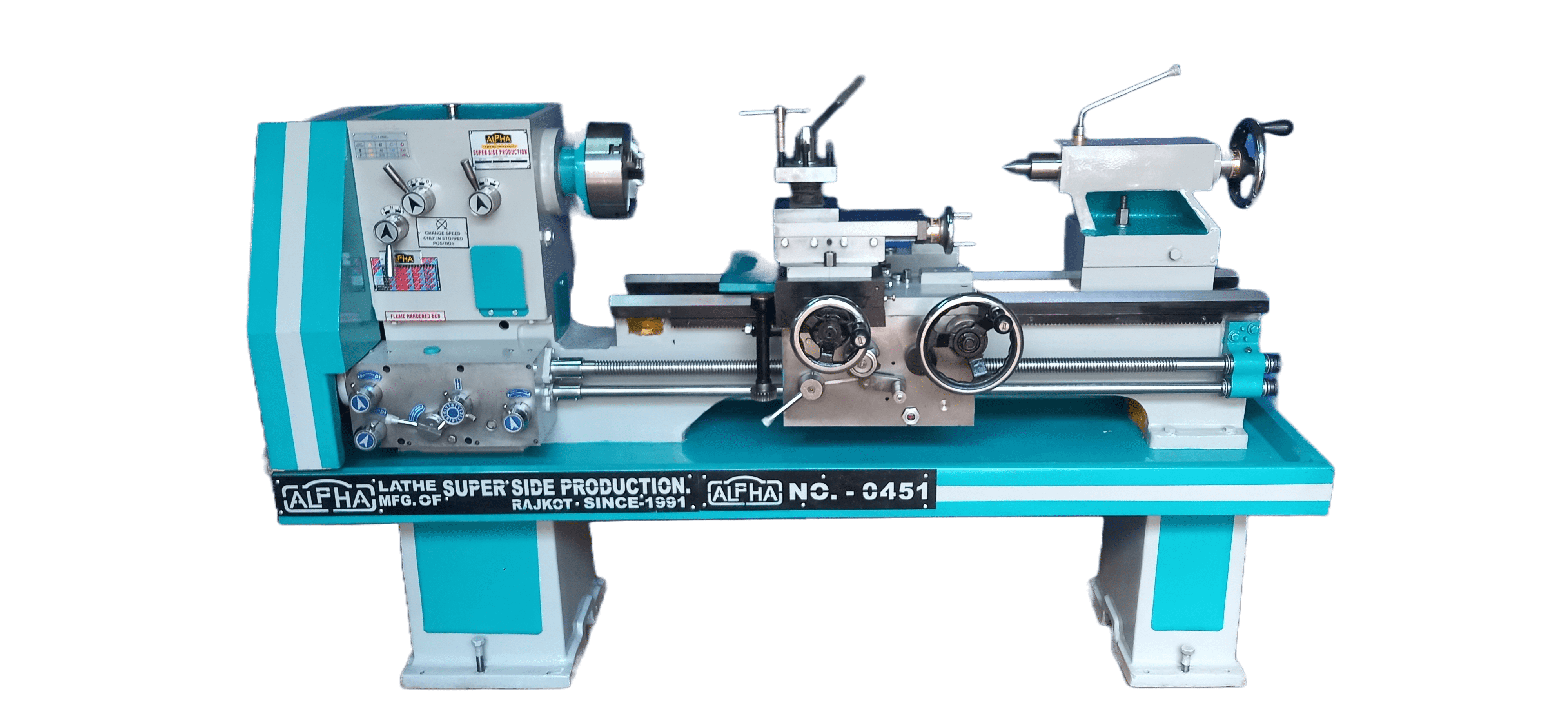 Cone Pulley Lathe Machine (Super Model) (Our New Technique) - Alpha ...
